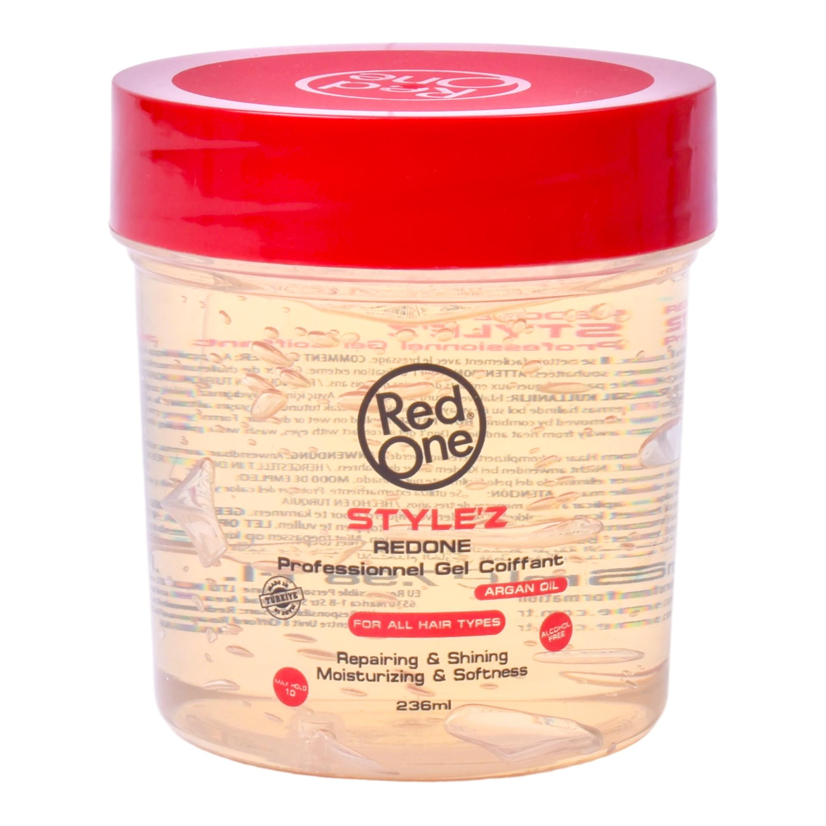 GEL CABELO RED ONE OLEO ARAGAO 236ML - 8697926025471 - Paula Andrade