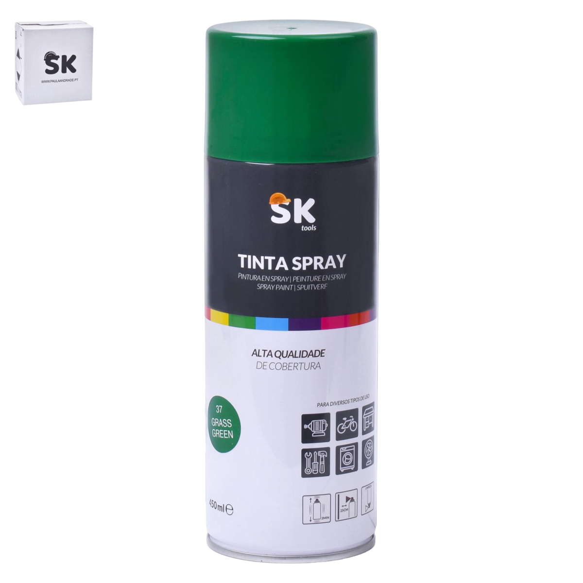 TINTA SPRAY 37 GREEN SK 990-308 CX48 - 5601209903083 - Paula Andrade