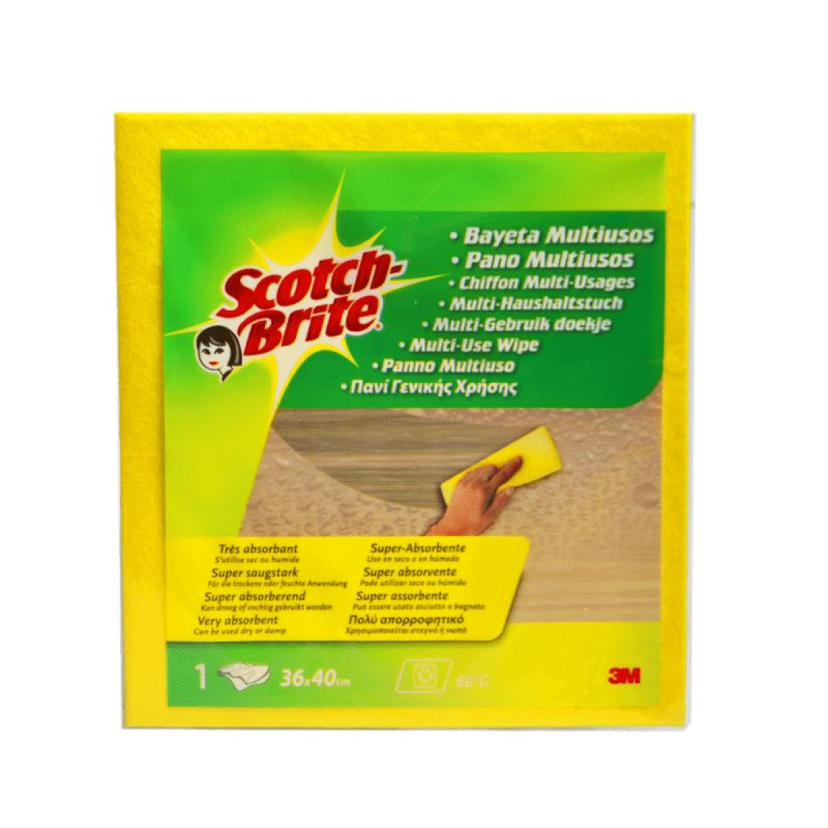 PANO MULTIUSOS SCOTCH-BRITE 36X40 CX60 - 8410001103754 - Paula Andrade